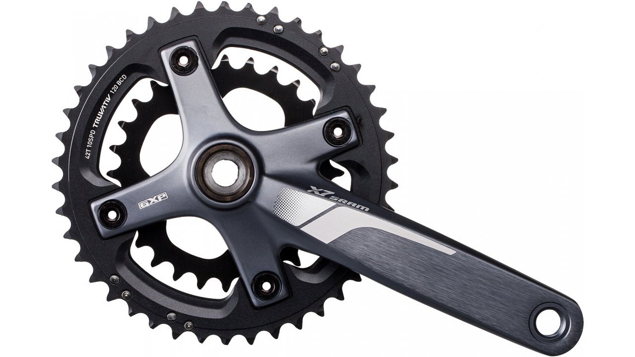 Angrenaj Pedalier Sram X7, 2X10 42-28T, storm grey - Trisport.ro