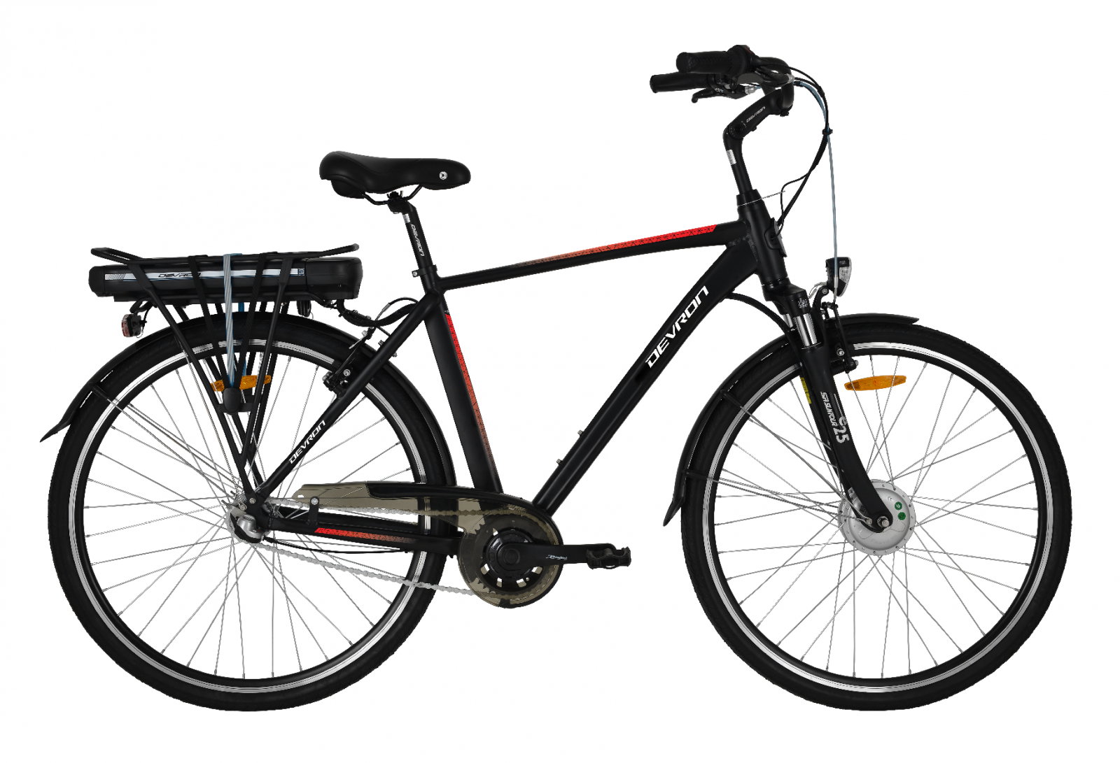 Bicicleta Electrica Devron 28121 Xl Negru Mat 28 Inch - Trisport.ro