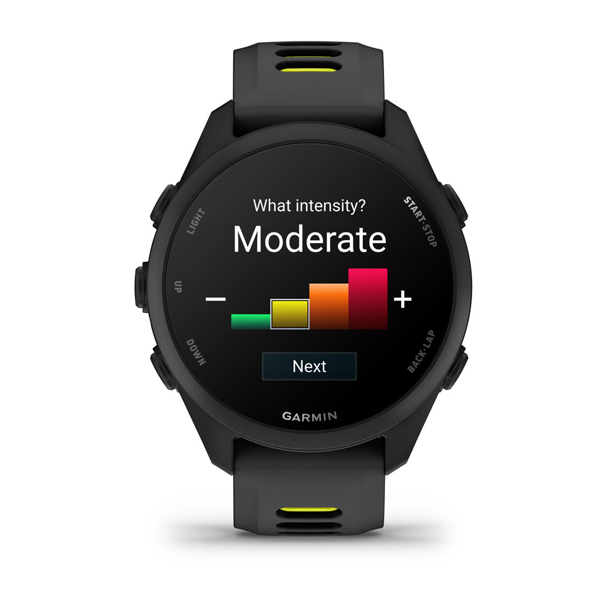 Garmin Forerunner 170 Ceas GPS Alergare Negru cu Amp Yellow - Trisport.ro